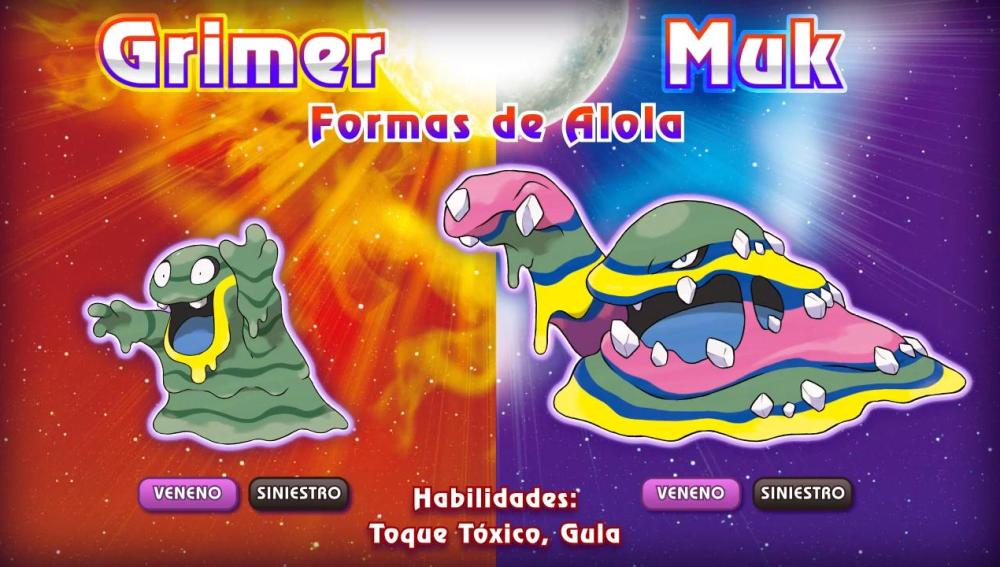 Anunciado Muk de Alola y nuevas especies para Pokémon Sol y Luna