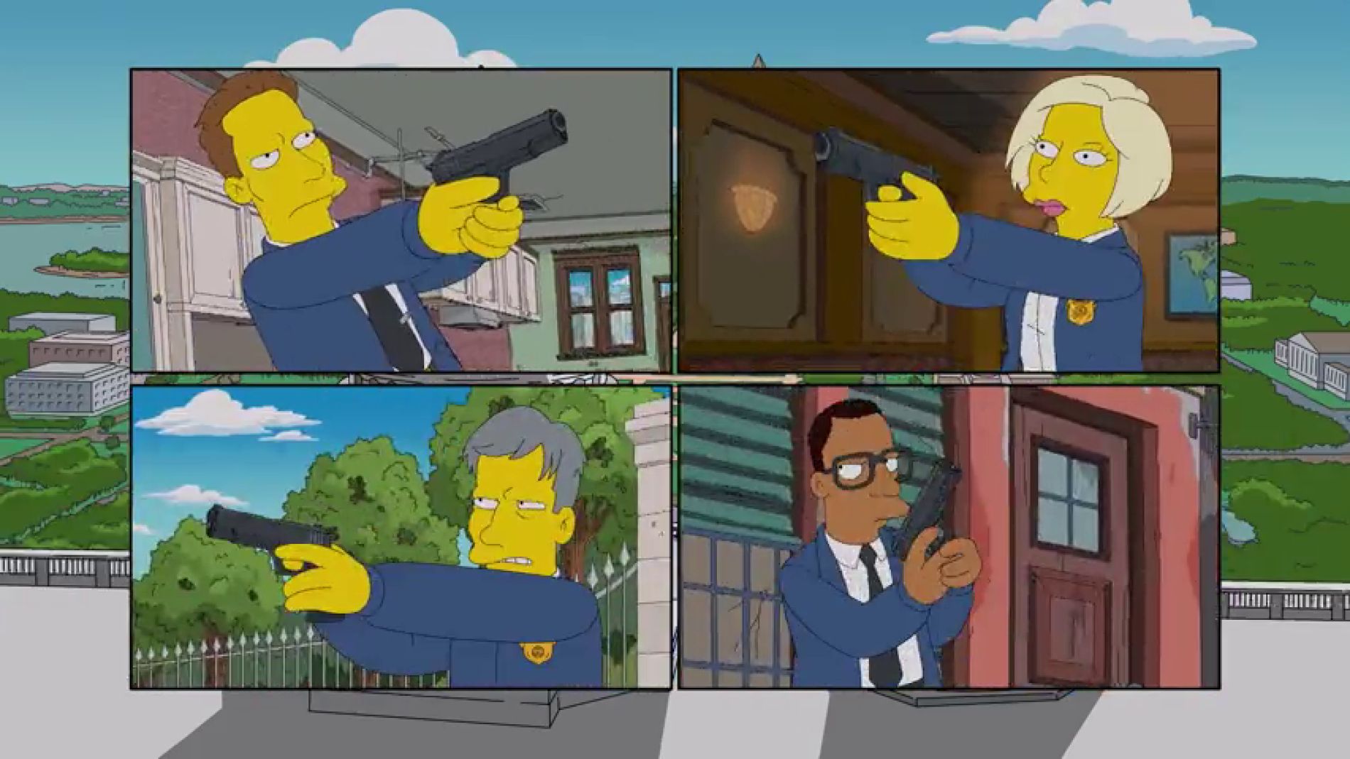'Los Simpson' parodian a la serie 'NAVY'
