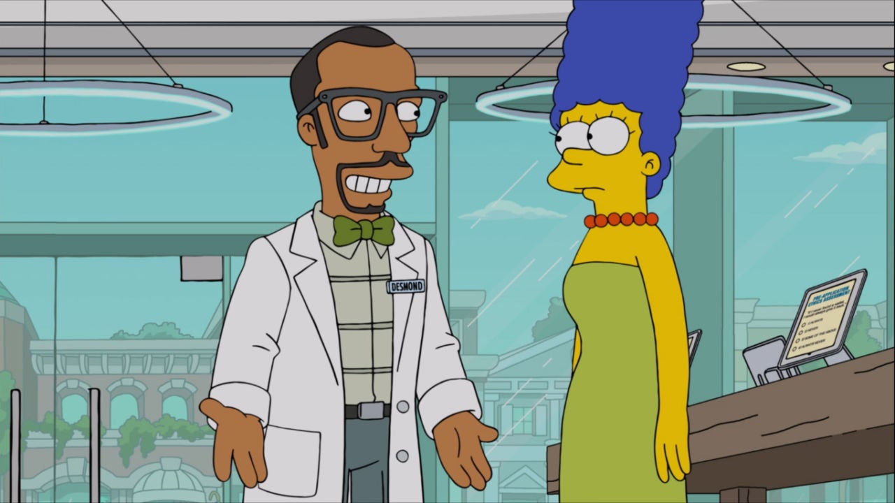 Marge sorprendida con su nuevo trabajo