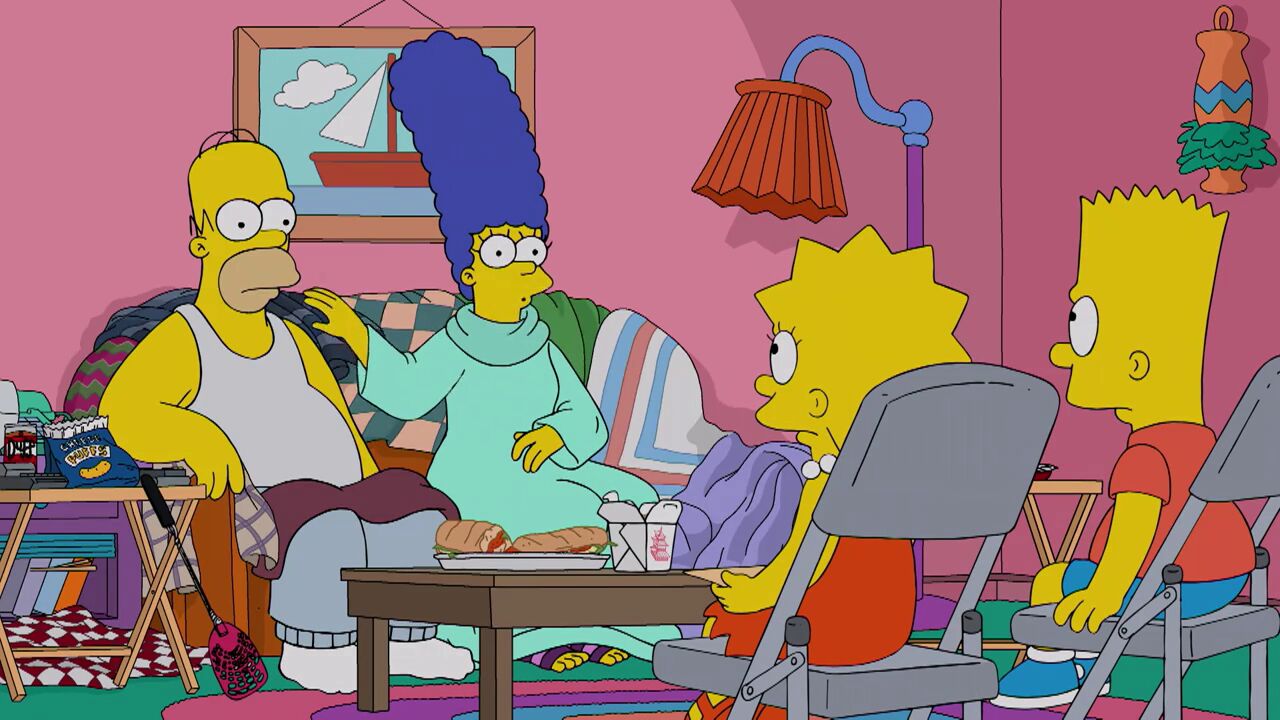 Lisa y Bart intentan sacar a sus padres de la monotonía de su matrimonio