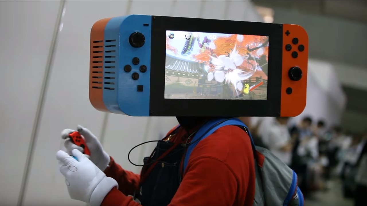 Su cabeza se convierte en una Nintendo Switch, literalmente, y este es ... Su cabeza se convierte en una Nintendo Switch, literalmente, y este es ...
