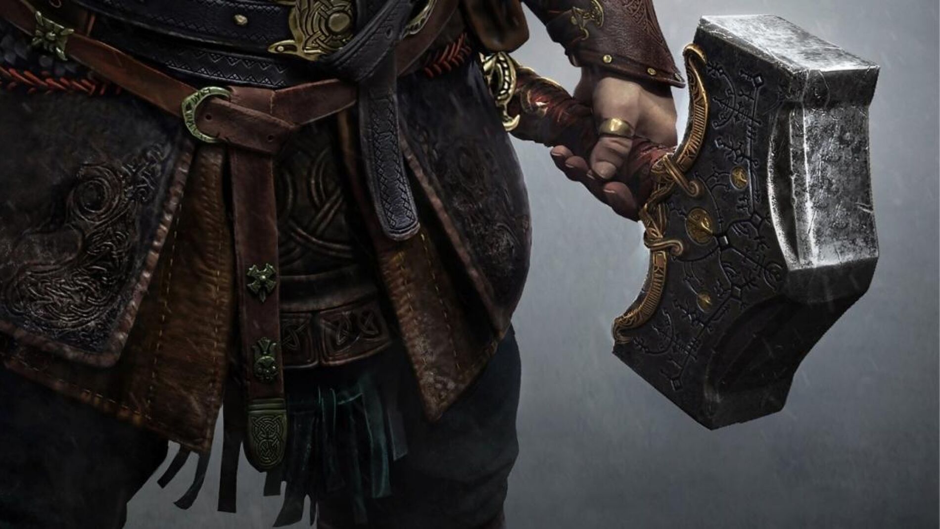 El aspecto de Mjölnir, el martillo de Thor, en 'God of War Rägnarok' es ...