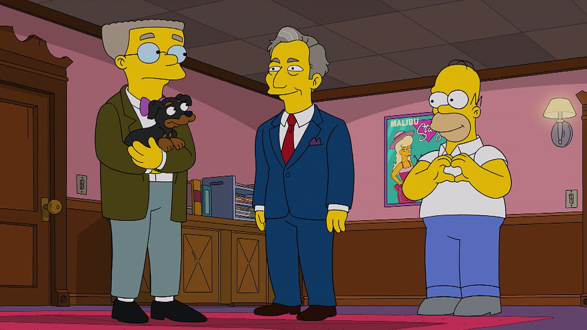 Homer hace de 'Celestina' y consigue una cita romántica para Smithers
